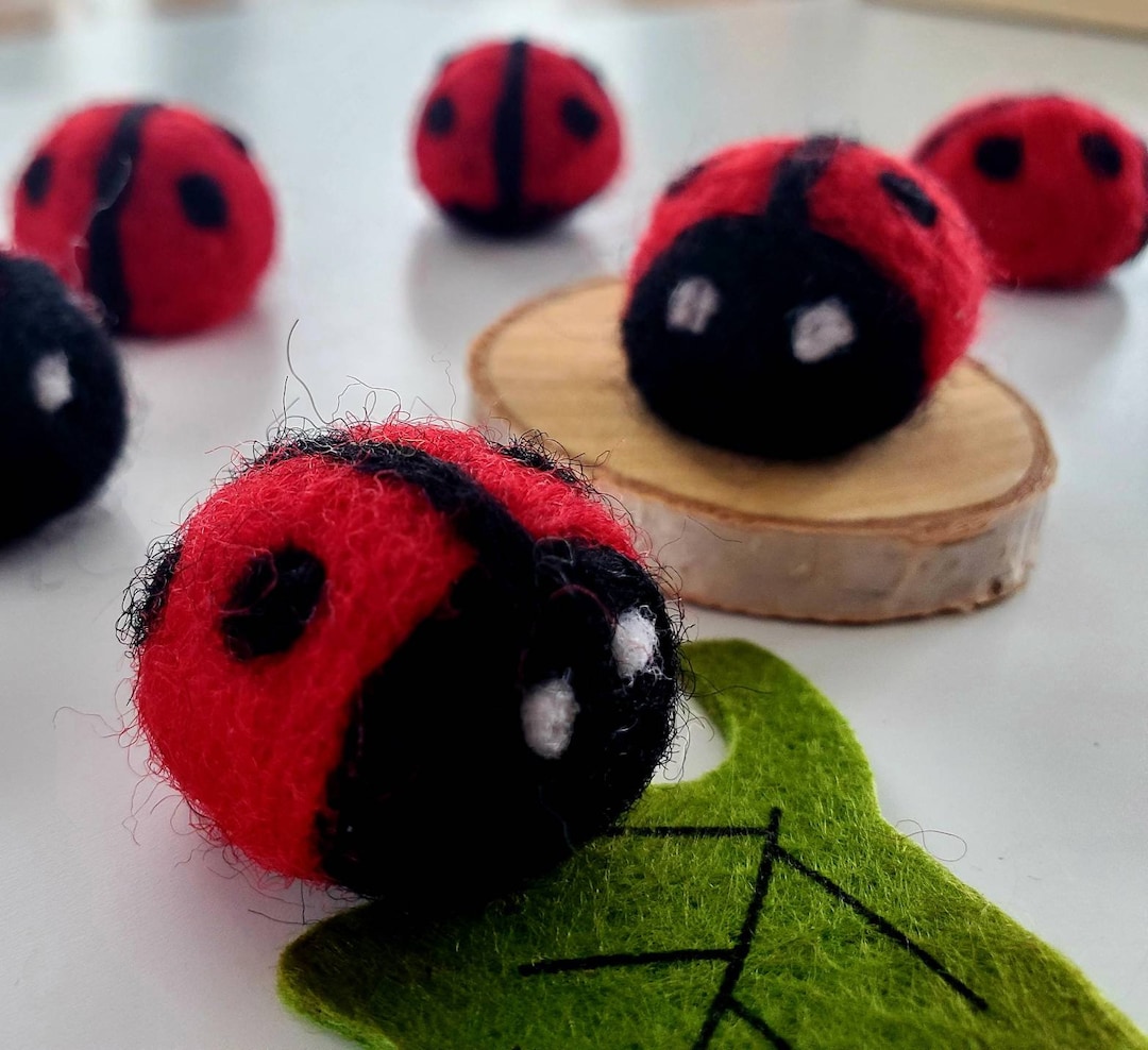 Felt Ladybug / Ladybugs / Felted Ladybugs / Ladybird / Lady Bug ...