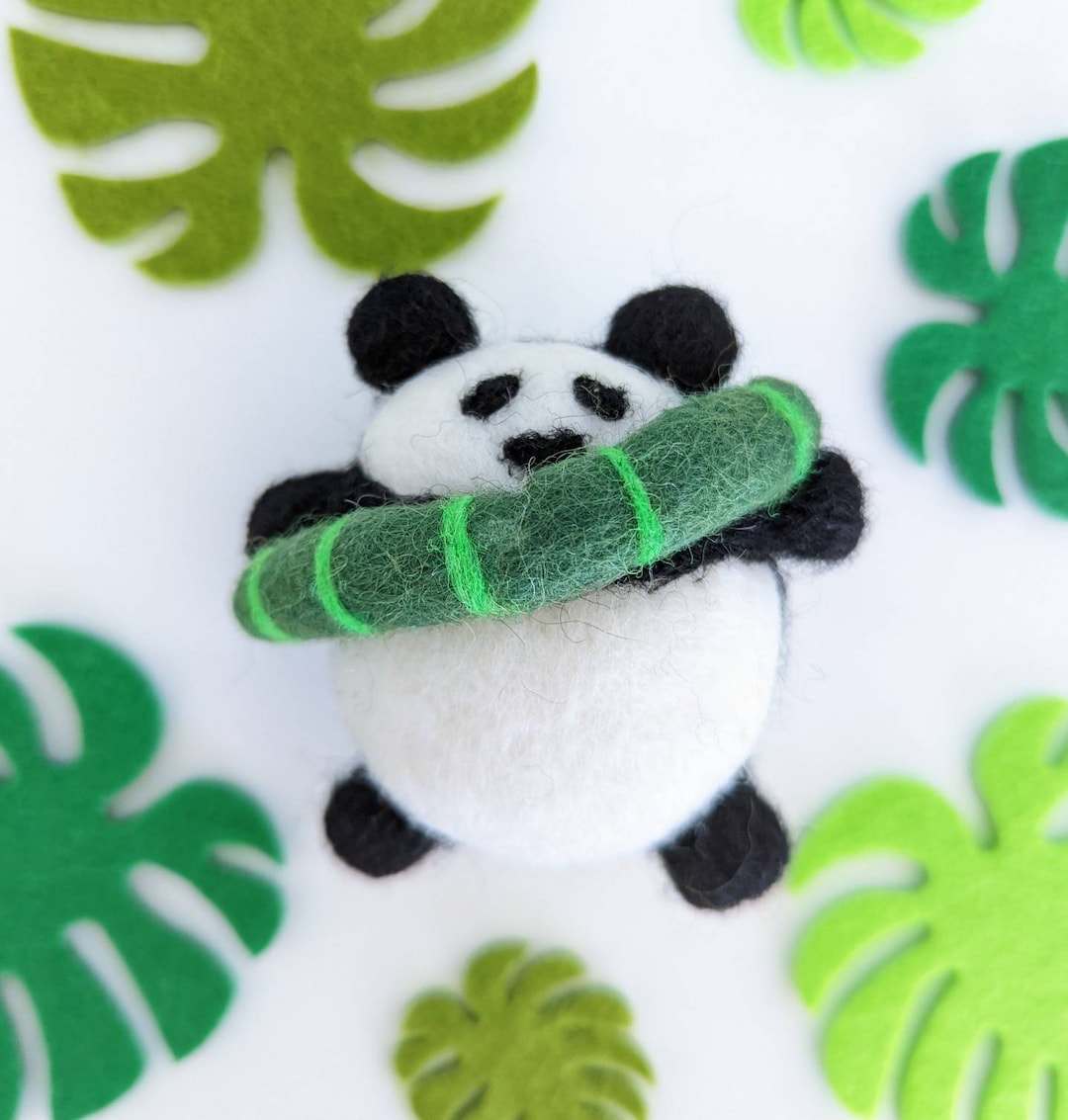 Felt Panda / Panda Sensory Kit / Felted Wool Panda / Pandas / Panda ...
