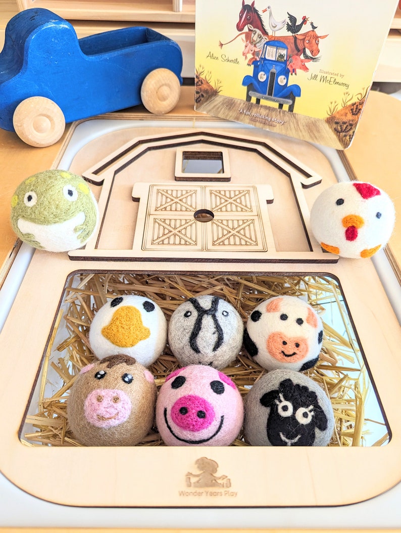 Blue Truck Characters Bookish Play Set / Needle Felted Farm Animal ...