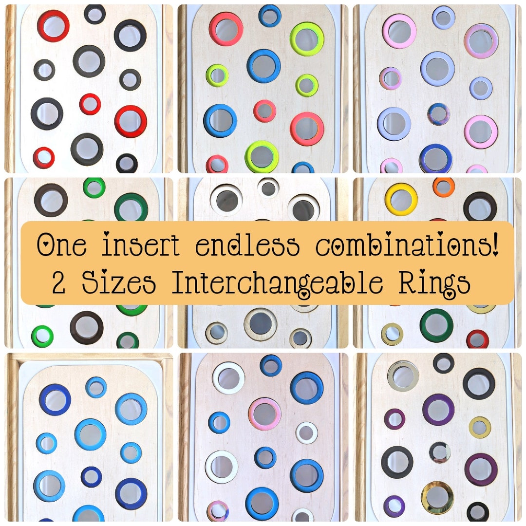 Interchangeable Ring Puzzle Insert / Ring Insert / Colour Sorting ...