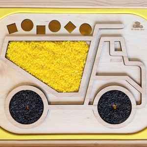Flisat Dump Truck Insert / Dump Truck Wooden Sensory Puzzle ...