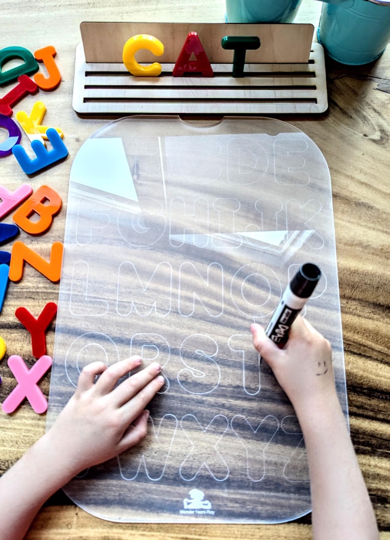 Flisat Uppercase Alphabet Puzzle & Letter Tracing Insert / Flisat ABC ...