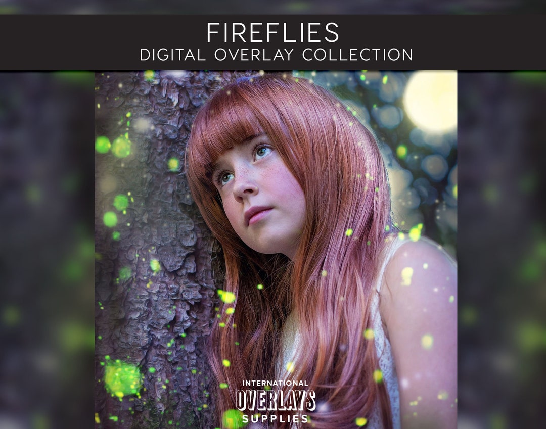FIREFLIES OVERLAYS, Photoshop Overlays, Fireflies, Nature Overlays ...