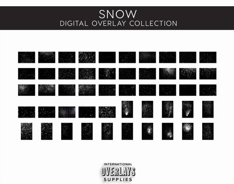 SNOW OVERLAYS, Photoshop Overlays, Snow, Blowing Snow, Snow Overlay ...
