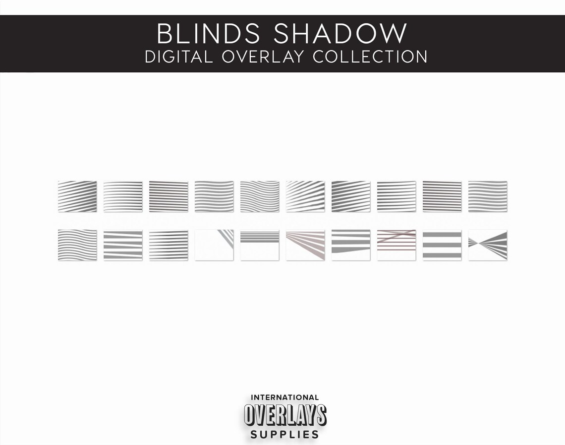 BLINDS SHADOW OVERLAYS, Photoshop Overlays, Blinds Shadow, Blinds ...