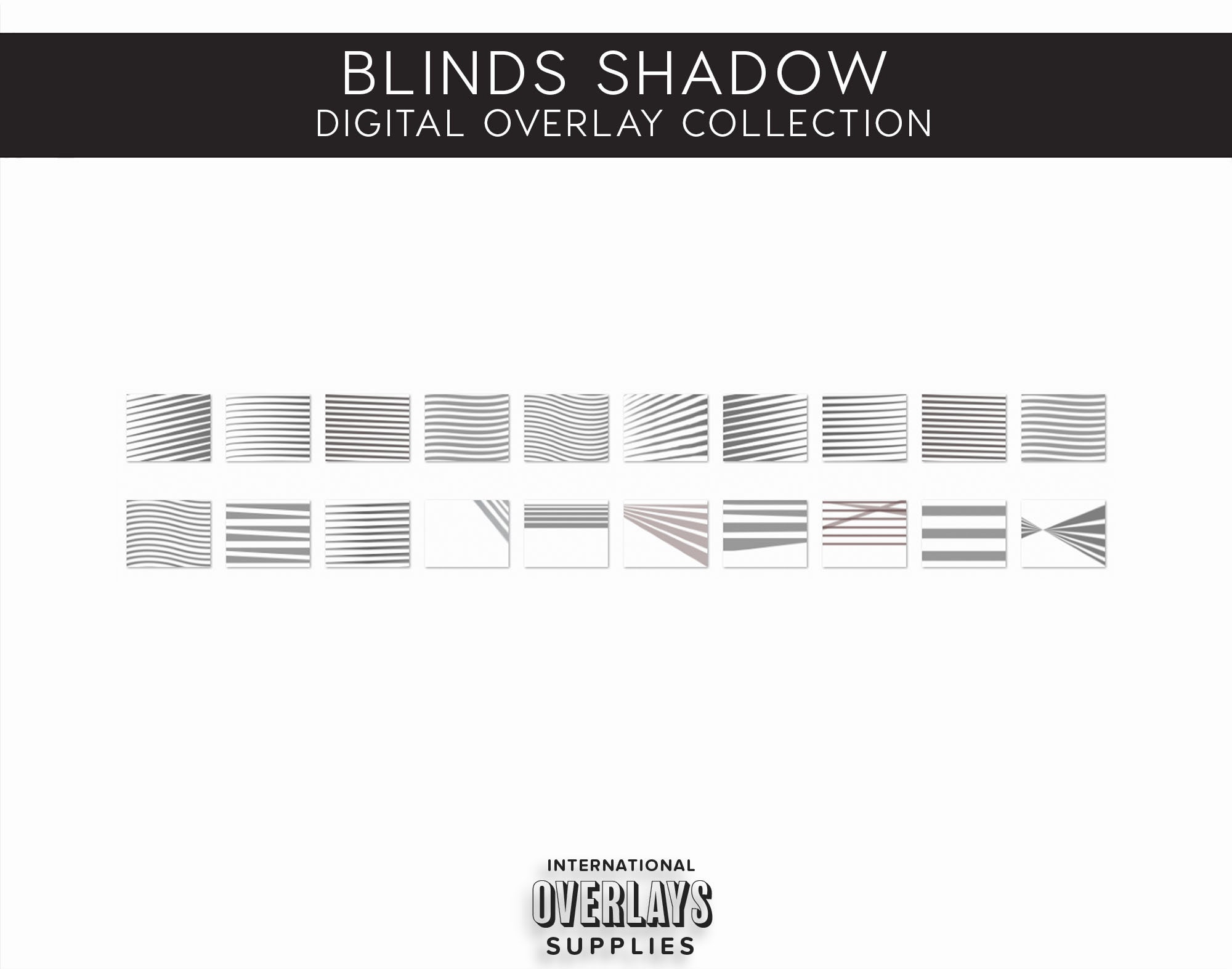 BLINDS SHADOW OVERLAYS, Photoshop Overlays, Blinds Shadow, Blinds ...
