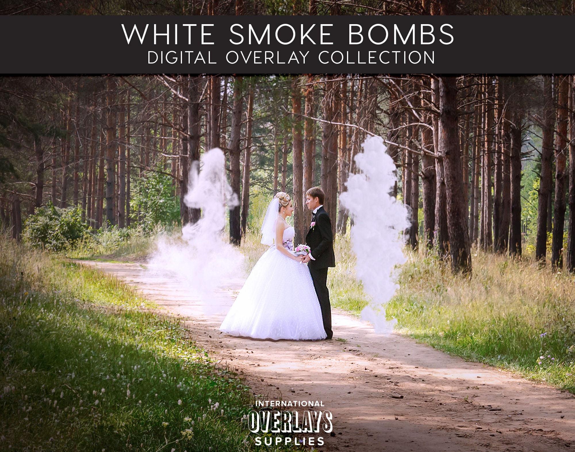 WHITE SMOKE BOMBS Overlays Photoshop Overlay Digital | Etsy