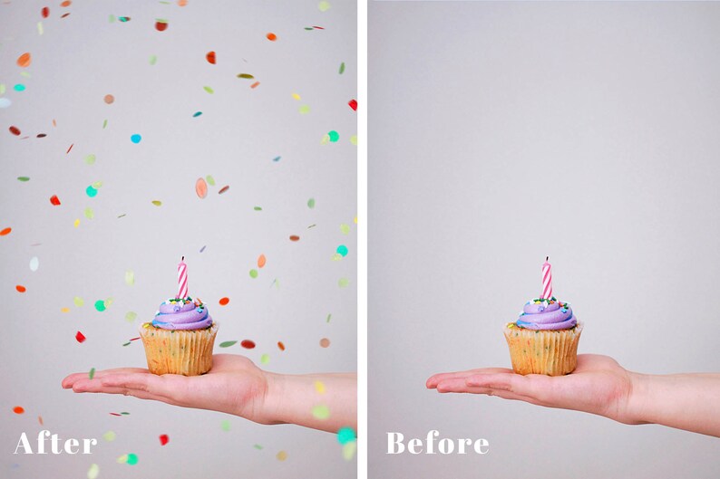 CONFETTI OVERLAYS, Photoshop Overlays, Confetti, Confetti Overlay ...