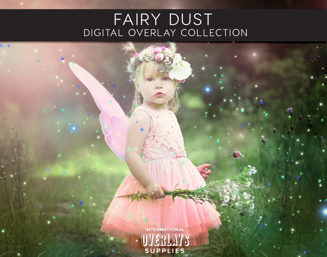 FAIRY DUST Photoshop Overlays, Glitter Overlays, Pixie Dust, Magical ...
