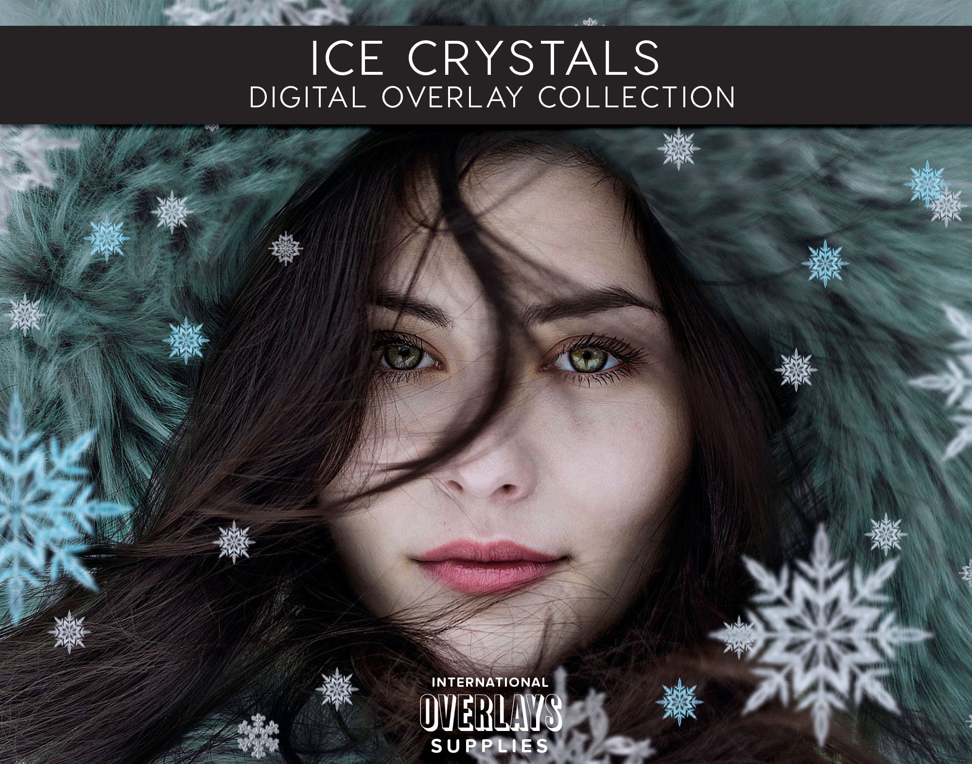 ICE CRYSTALS OVERLAYS, Photoshop Overlays, Ice, Ice Crytal, Png, Winter ...