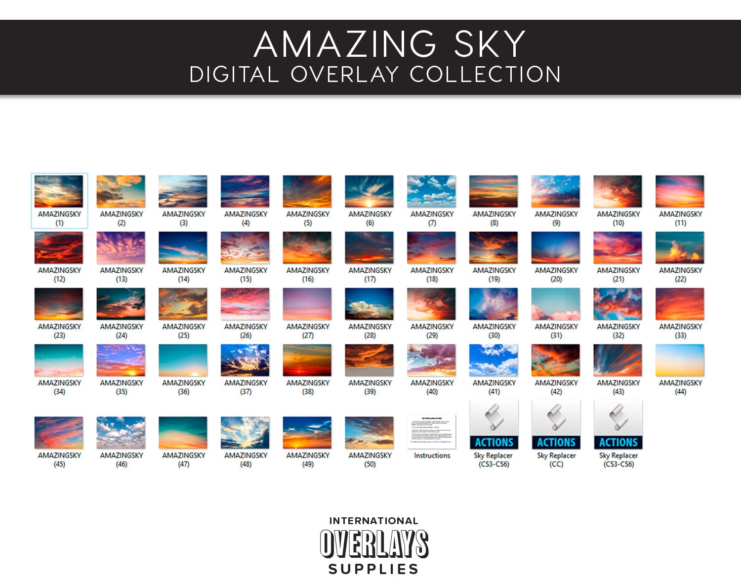AMAZING SKY, Sky Overlays Photoshop Summer Photo Edit Sky Sunset ...