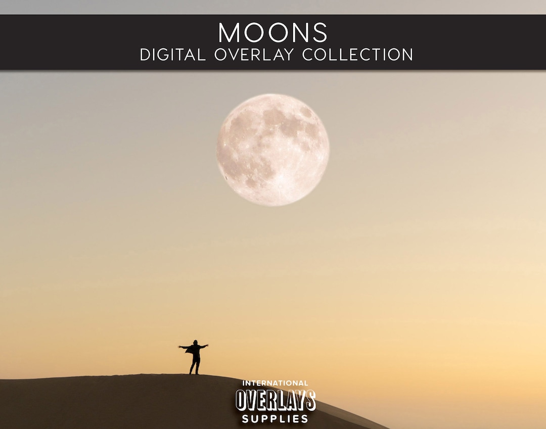 MOON OVERLAYS, Photoshop Overlays, Moon Overlay, Sky Overlay, Moons ...
