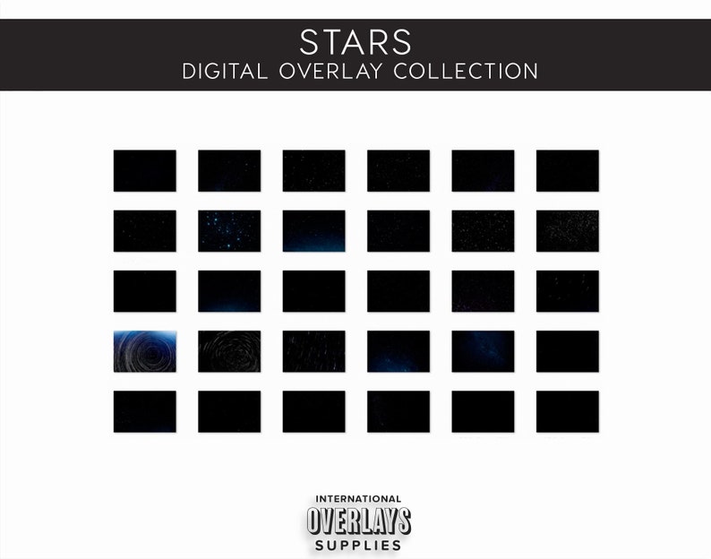 STARS OVERLAYS, Photoshop Overlays, Stars, Sky, Stars Overlay, Sky ...