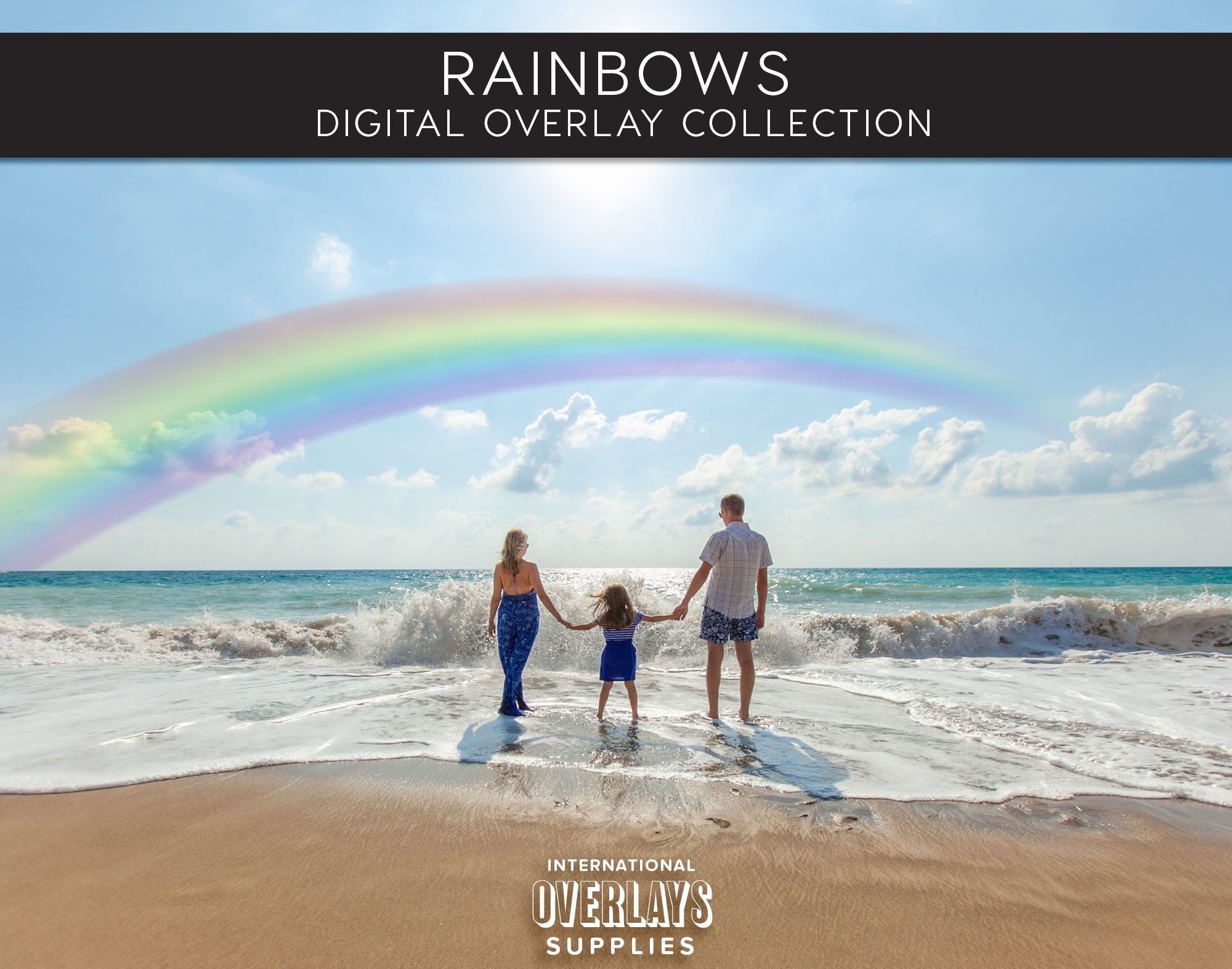 RAINBOWS OVERLAYS, Photoshop Overlays, Rainbow, Rainbow Overlay ...