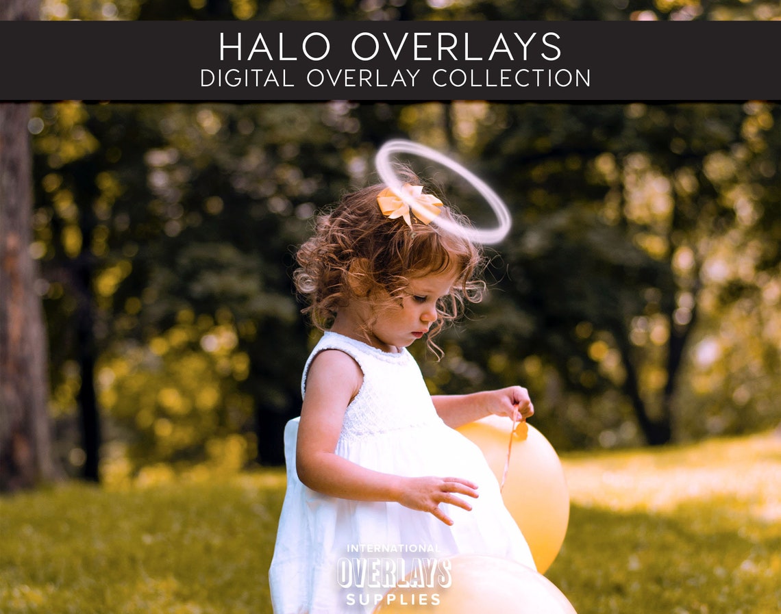 HALO OVERLAYS, Photoshop Overlays, Halo, Halo Overlay, Digital Halo ...