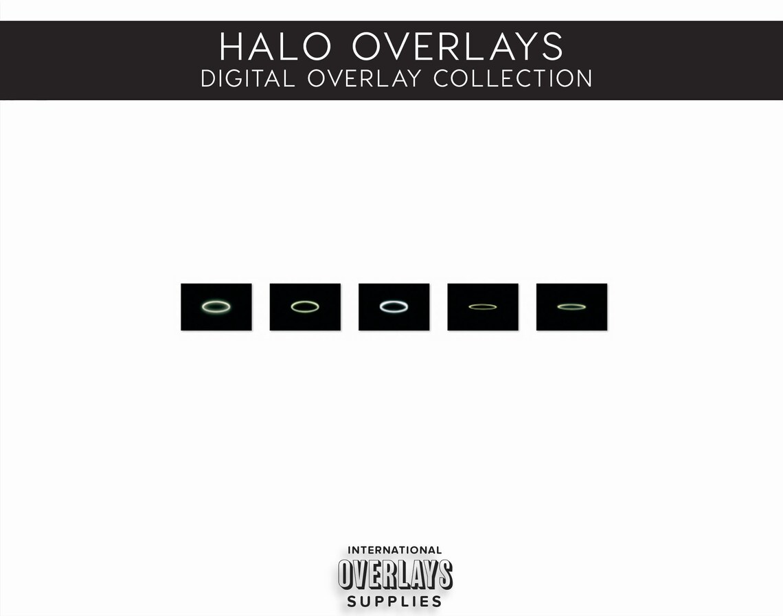 HALO OVERLAYS, Photoshop Overlays, Halo, Halo Overlay, Digital Halo ...