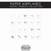 PAPER AIRPLANES OVERLAYS, Planes, Photoshop Overlays, Planes Overlays ...