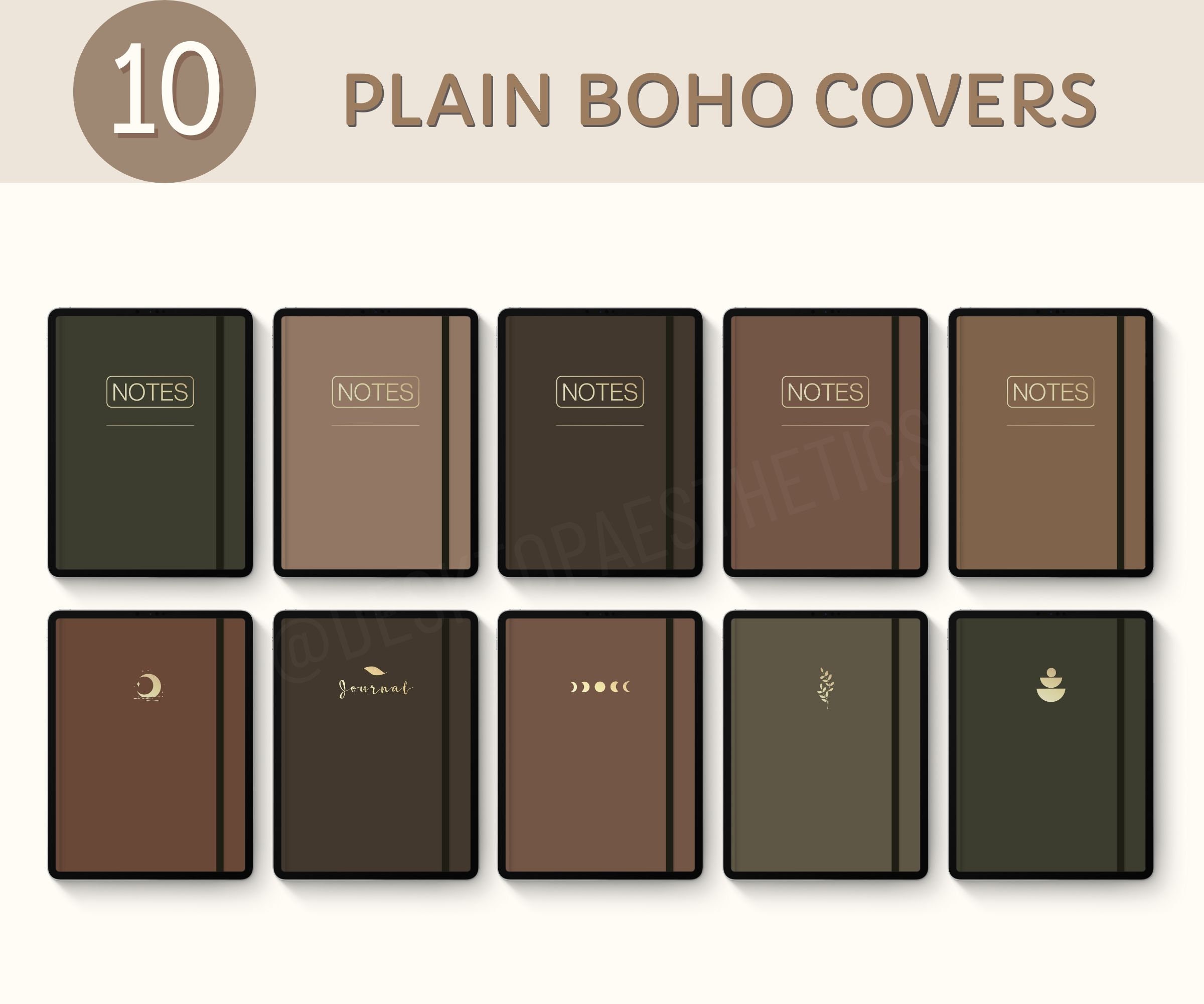 175 Boho Notebook Cover BUNDLE Goodnotes Digital Covers - Etsy