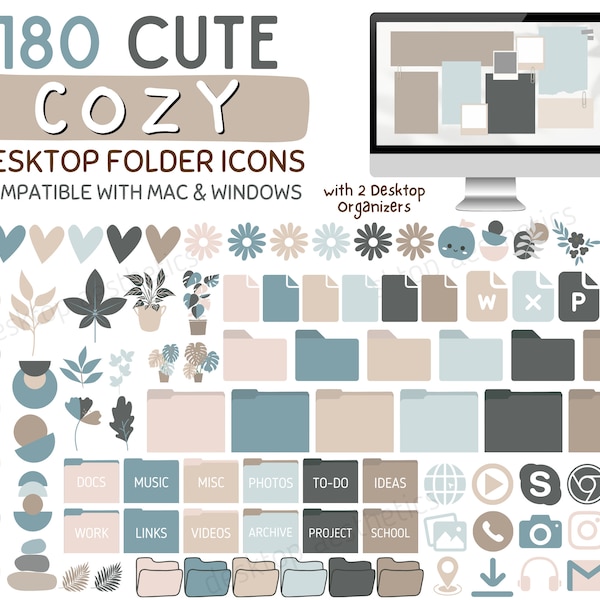 Desktop Folder Icons Free - Etsy