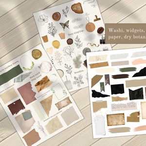 180 Digital Journal Stickers, Pre-cropped Goodnotes Stickers, Vintage ...