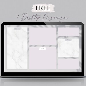 45 Desktop Purple Icons With Free Wallpaper Organizer for - Etsy India