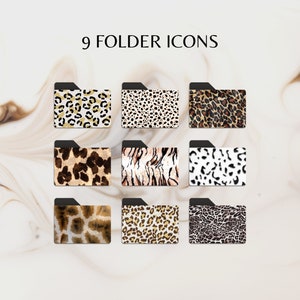 18 Animal Print Folder and Circle Icons for MacBook and WINDOWS ...
