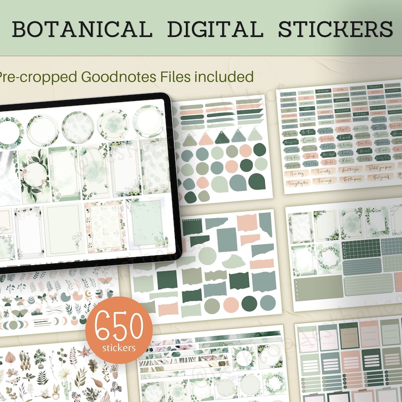 Botanical Planner - Etsy
