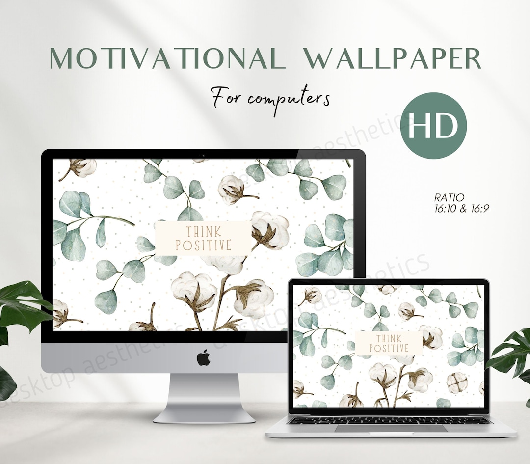 Think Positive Wallpaper | HD Motivational Abstract Wallpaper | Boho ...