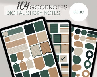 320 Goodnotes Sticky Notes Digital Widgets for Notebook | Etsy