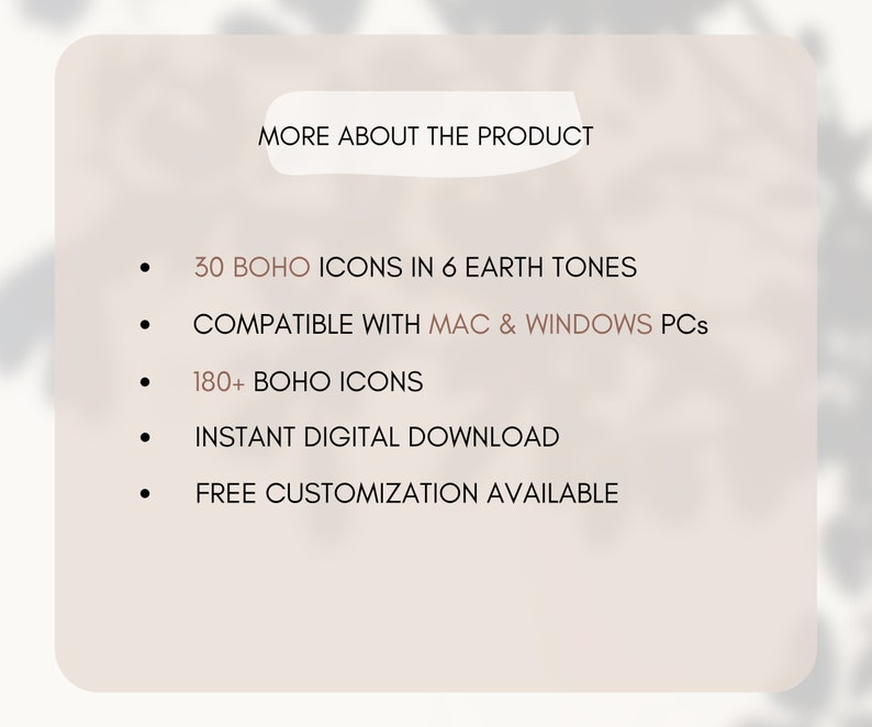 180 Boho Folder Icons for MAC and WINDOWS Computers Mystic | Etsy