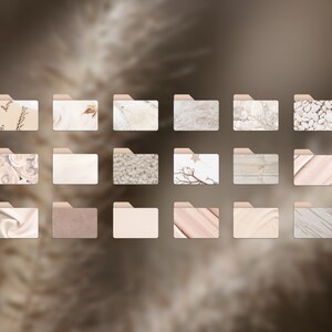 36 BEIGE Folder and Circle Icons for MacBook and WINDOWS Computers ...