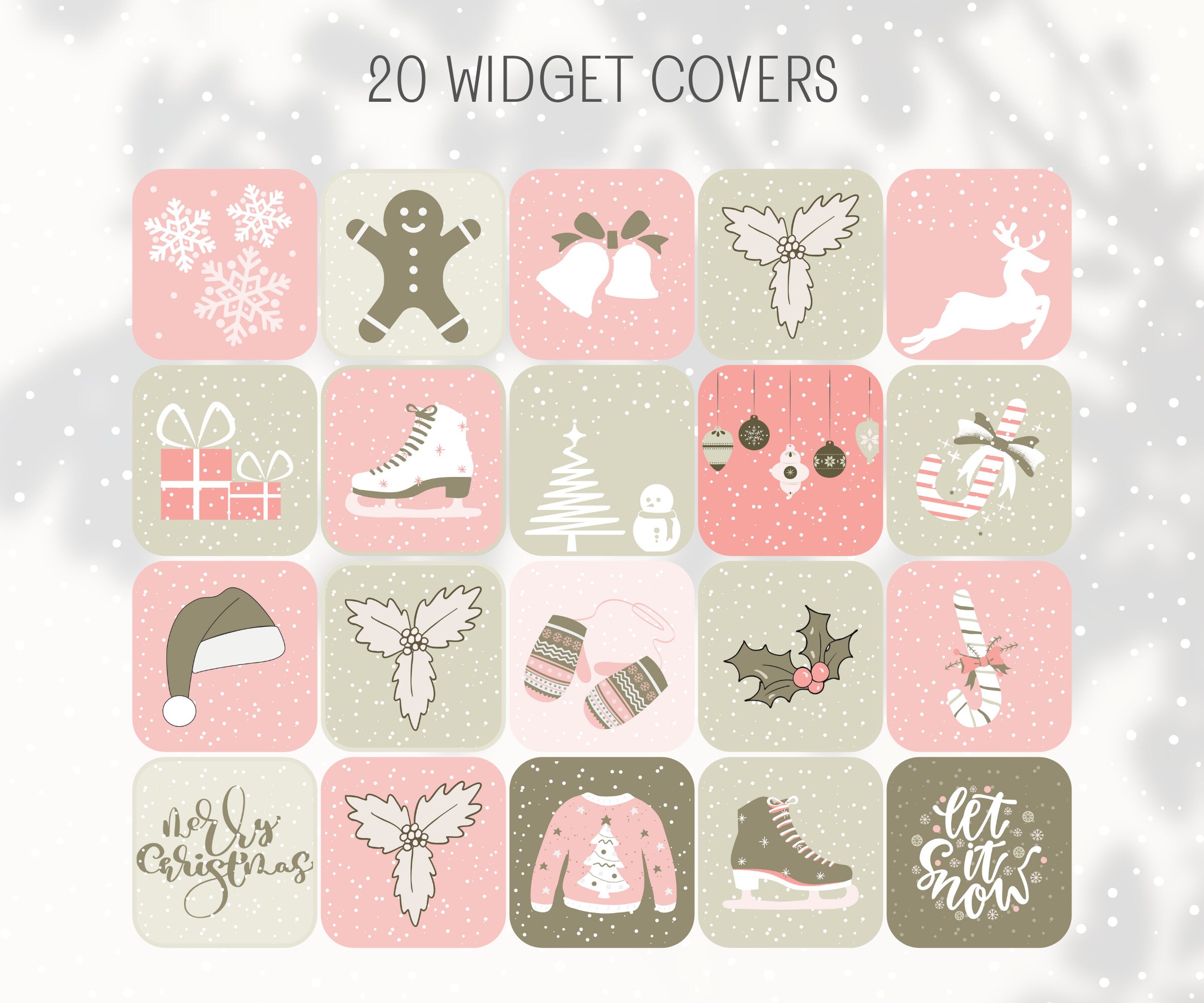 625 Christmas App Icons Ios Icons Pastel Christmas - Etsy