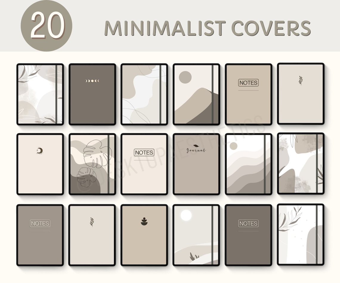 175 Boho Notebook Cover BUNDLE Goodnotes Digital Covers - Etsy