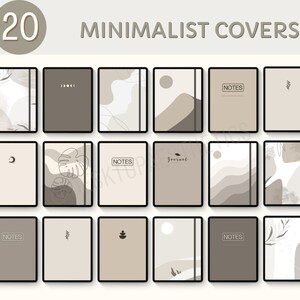 175 Boho Notebook Cover BUNDLE, Goodnotes Digital Covers, Cute Boho ...