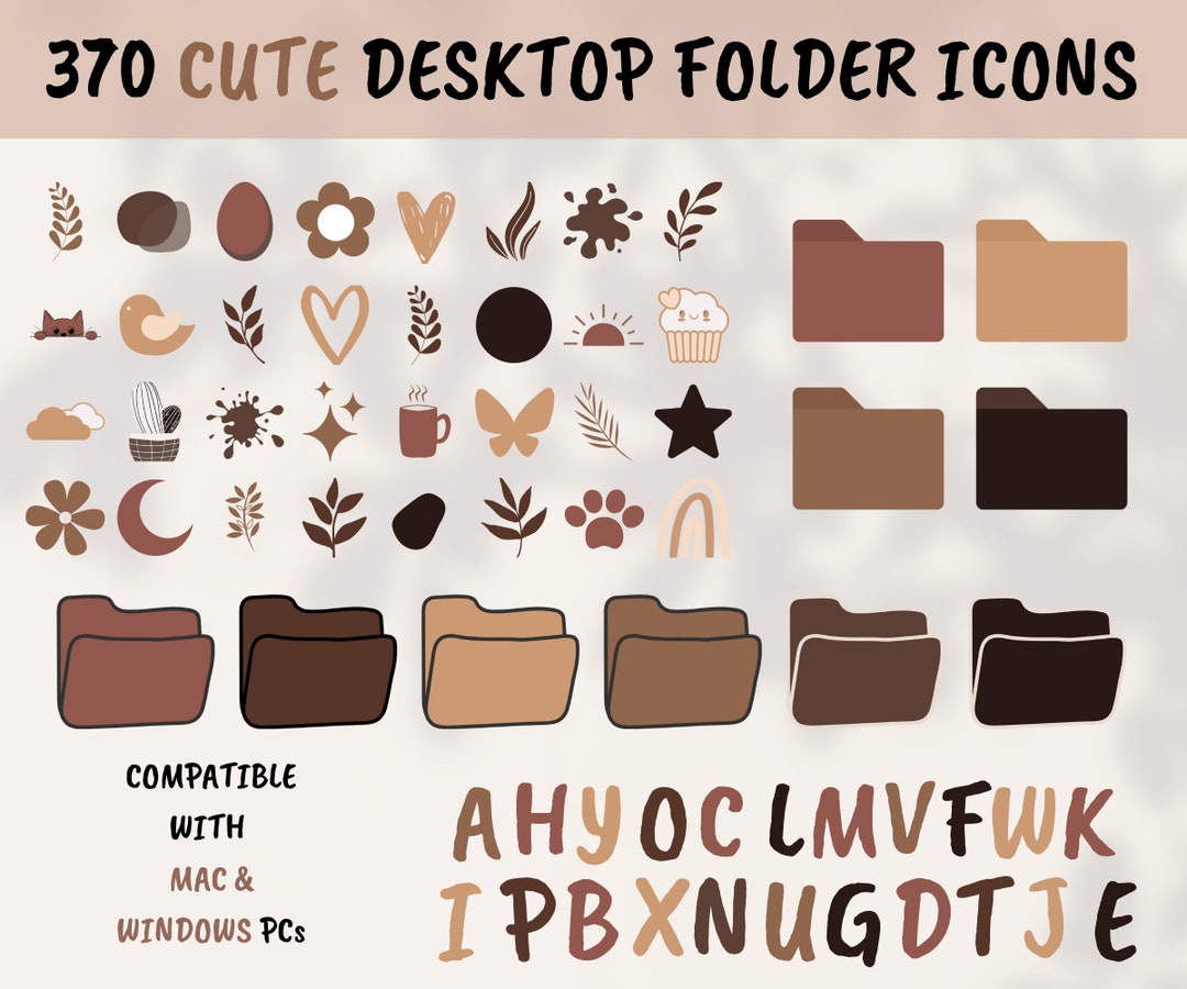 370+ Coffee Desktop Folder Icons | Cute Desktop Bundle for Mac ...