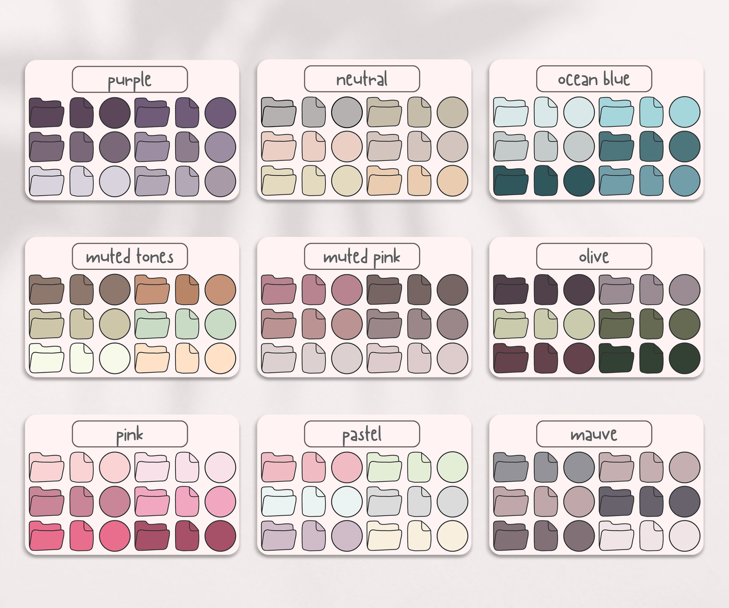 1000 CUTE Desktop Folder Bundle FREE Desktop Organizers - Etsy