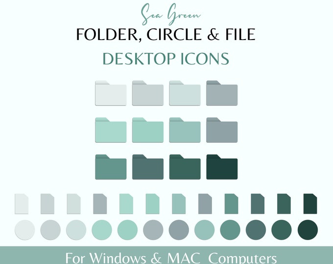 Desktop Icons, Mac Folder Icons, Light Green Wallpaper Desktop ...