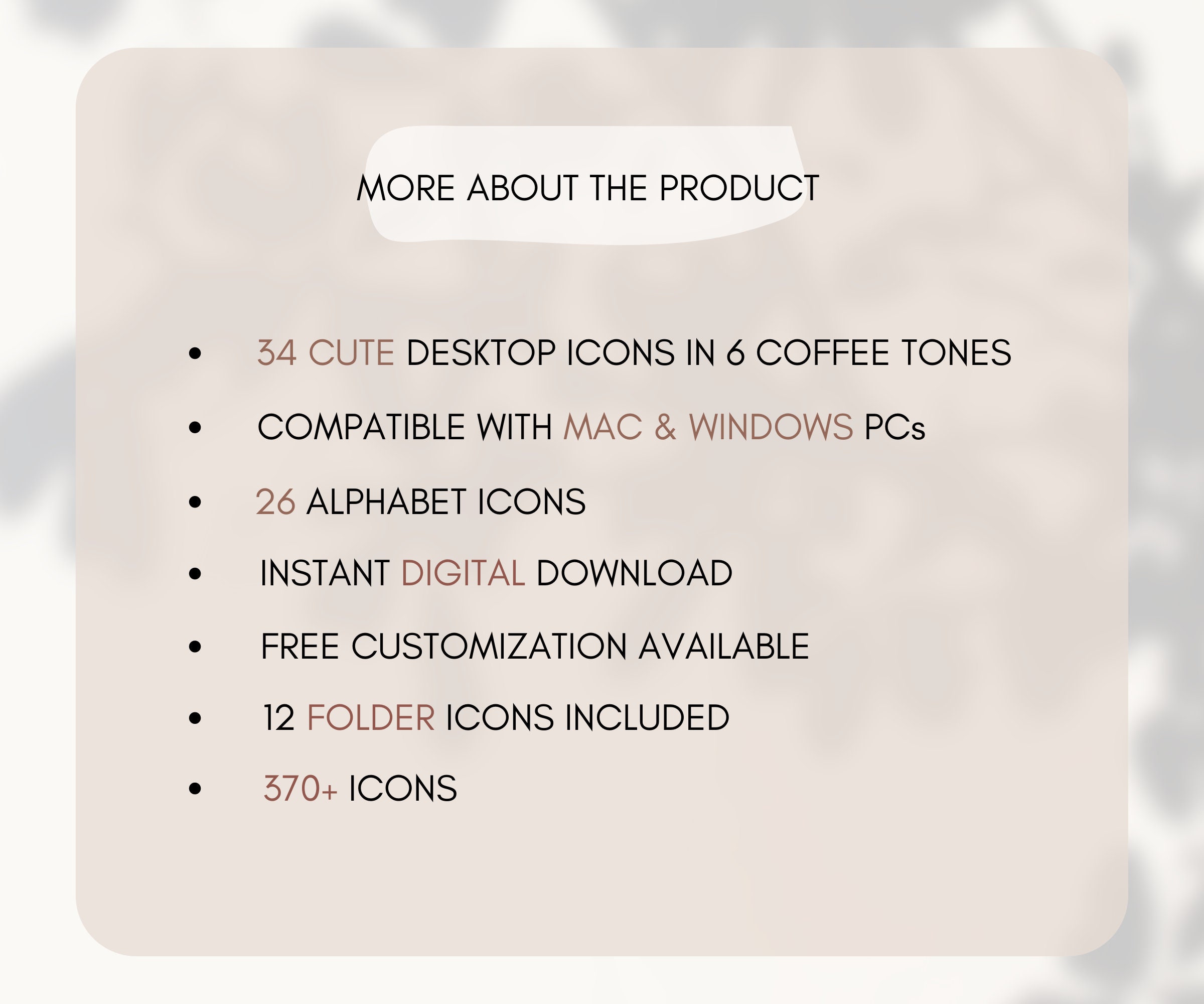 370+ Coffee Desktop Folder Icons | Cute Desktop Bundle for Mac ...