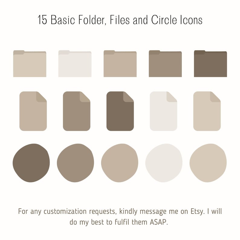 200 Neutral Desktop Folder Icons for Mac Windows Boho - Etsy