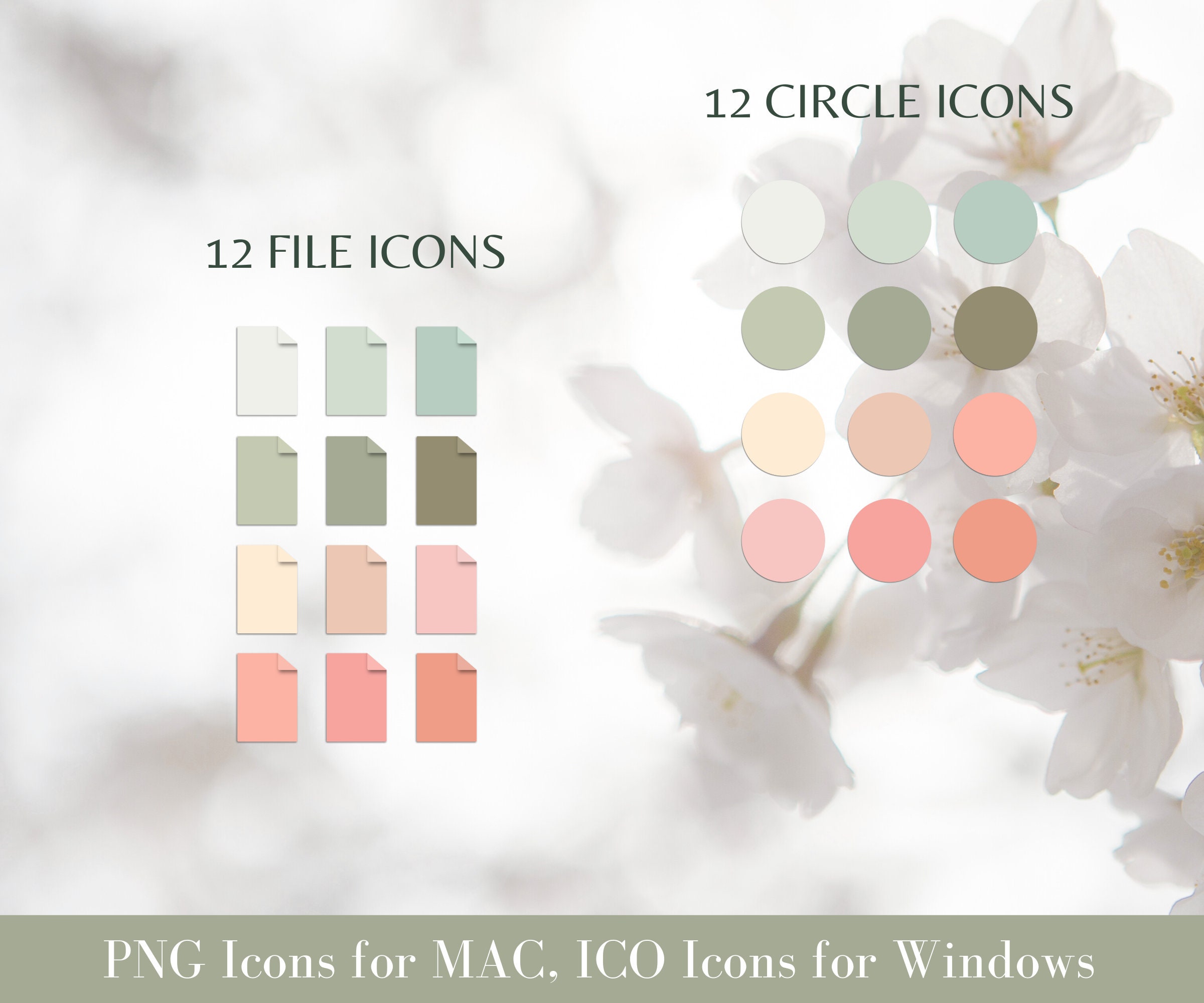 36 Vintage Desktop Icons for MAC and WINDOWS Vintage Circle - Etsy
