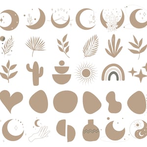 180+ Boho Folder Icons for MAC and WINDOWS Computers, Mystic Boho ...