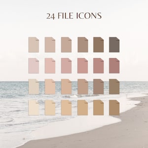 72 Skin Tones Desktop Folder Icons for MAC and WINDOWS | Circle and ...