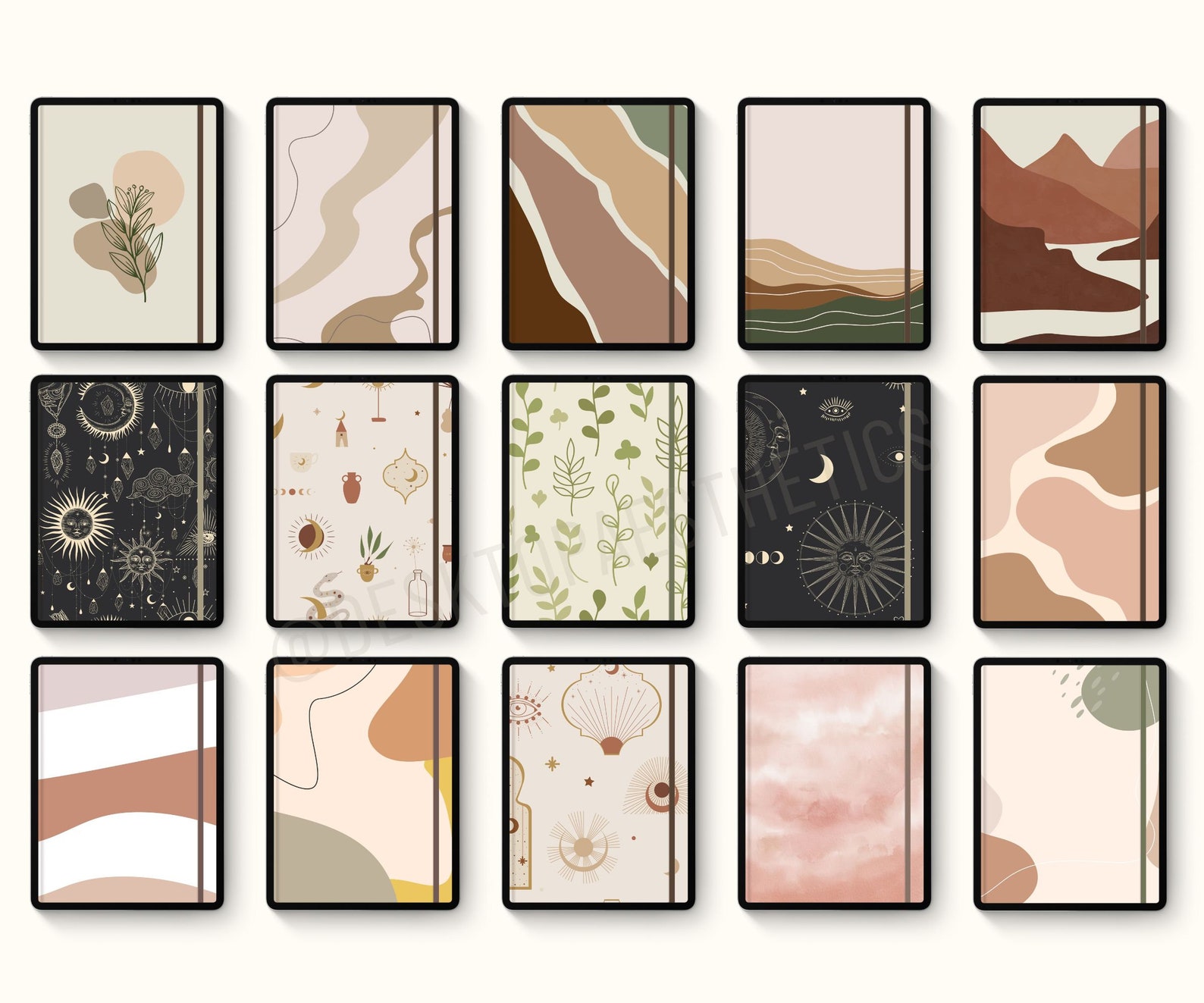 175 Boho Notebook Cover BUNDLE Goodnotes Digital Covers - Etsy