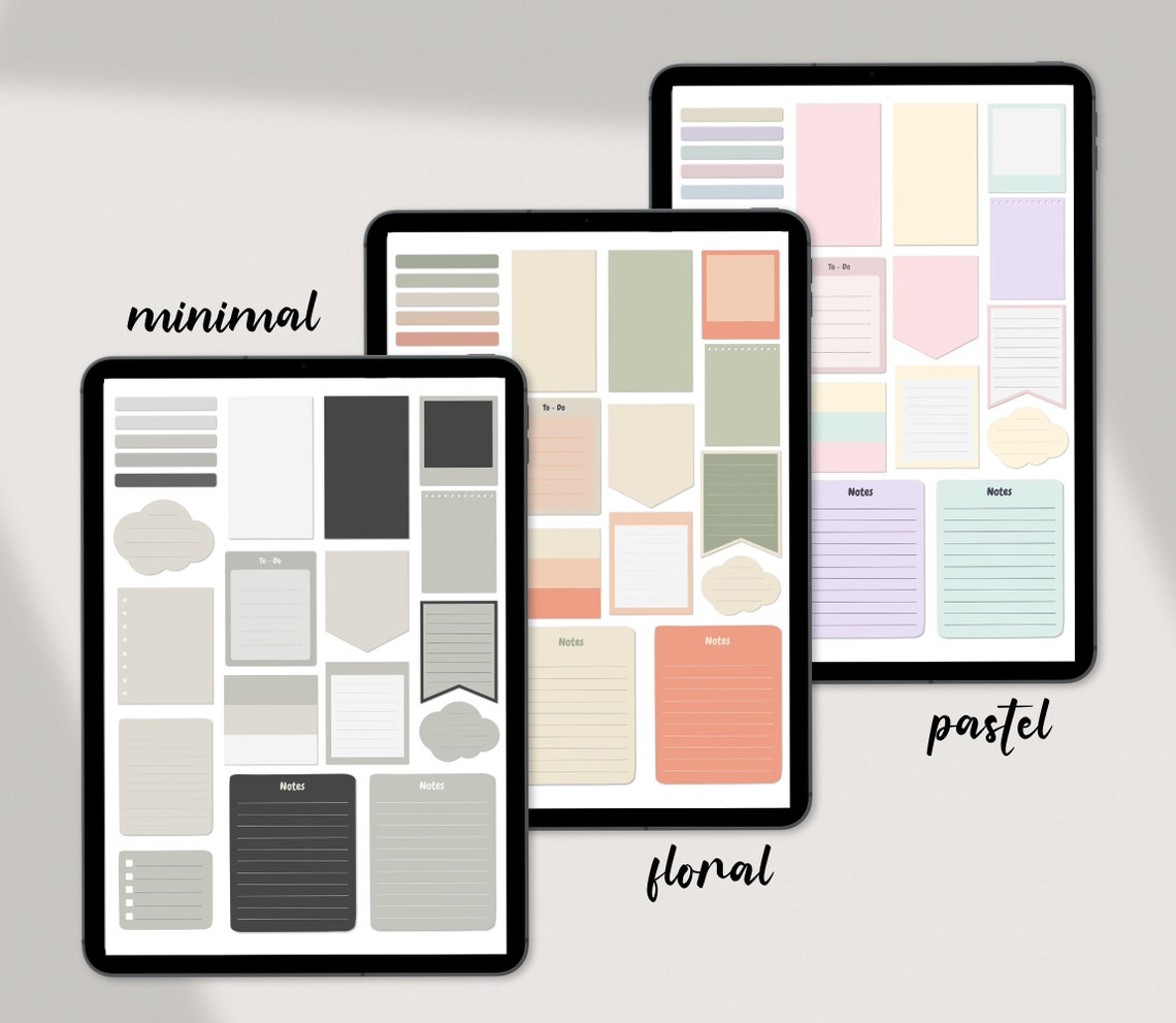 320 Goodnotes Sticky Notes Digital Goodnotes Stickers - Etsy