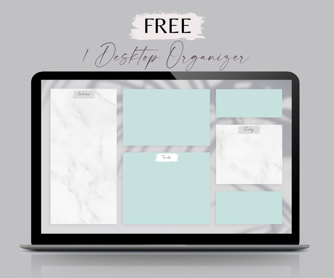 36 BLUE Desktop Folder Icons With Free Wallpaper Organizer for - Etsy