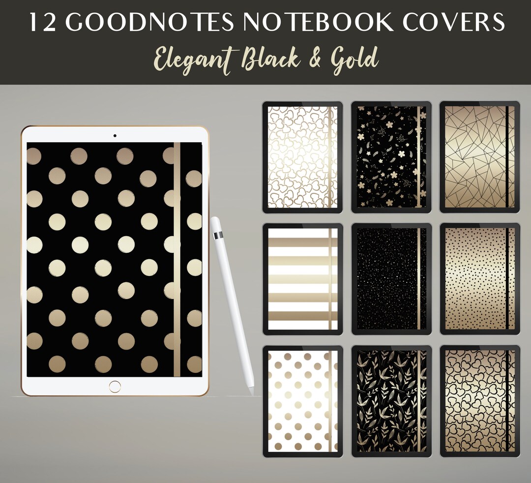 12 Digital Notebook Covers for Goodnotes, Notability, MacBook Covers ...