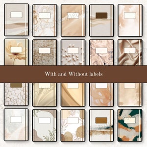 32 Neutral Goodnotes Covers, Digital Notebook Covers, Boho Aesthetic ...