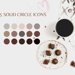 45 Brown Desktop Icons for MacBook and WINDOWS, Circle, Folder, File PC ...