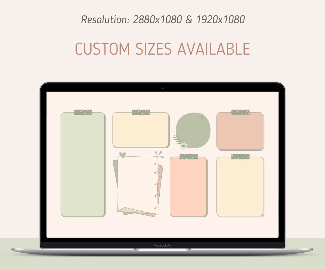 CUTE Vintage Desktop Organizer 36 Cute Aesthetic Desktop - Etsy