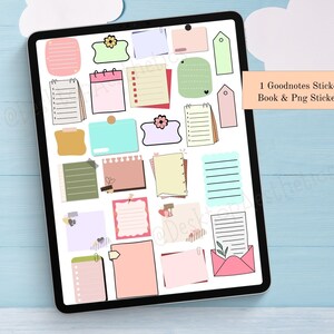 150 Kawaii Digital Sticky Notes Bundle | Goodnotes | Noteshelf ...